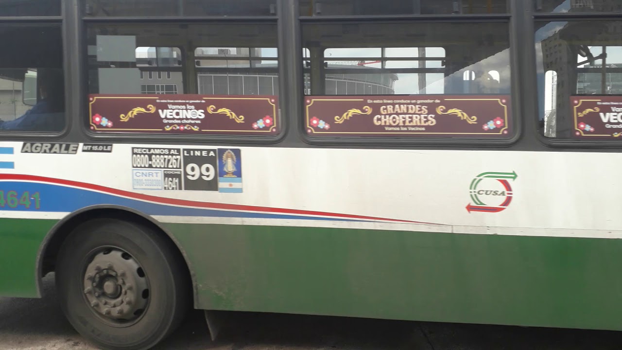 Línea 99 TODO BUS POMPEYA II en Correo Central - YouTube