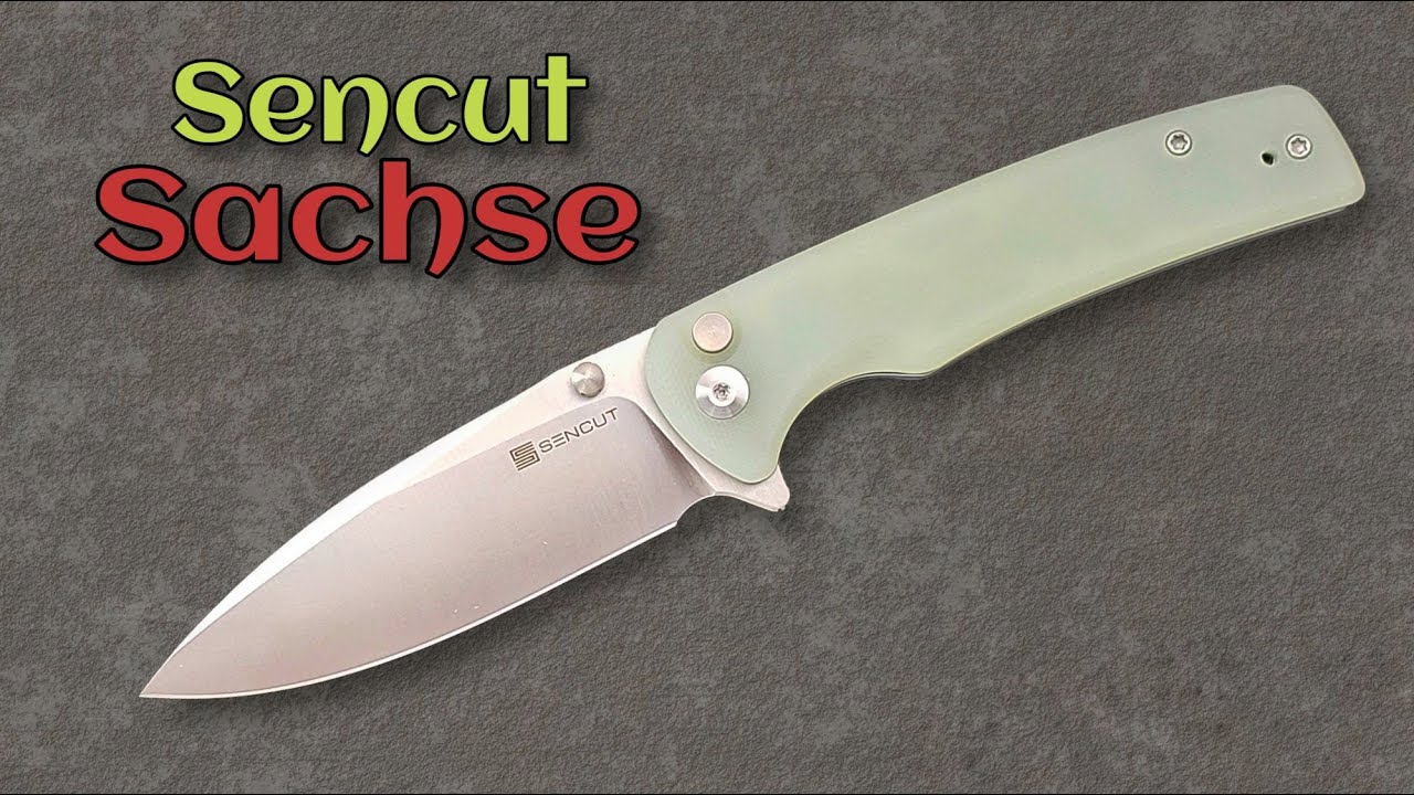 NEW BUTTON LOCK! Sencut Sachse EDC Friendly Lightweight Knife! - YouTube