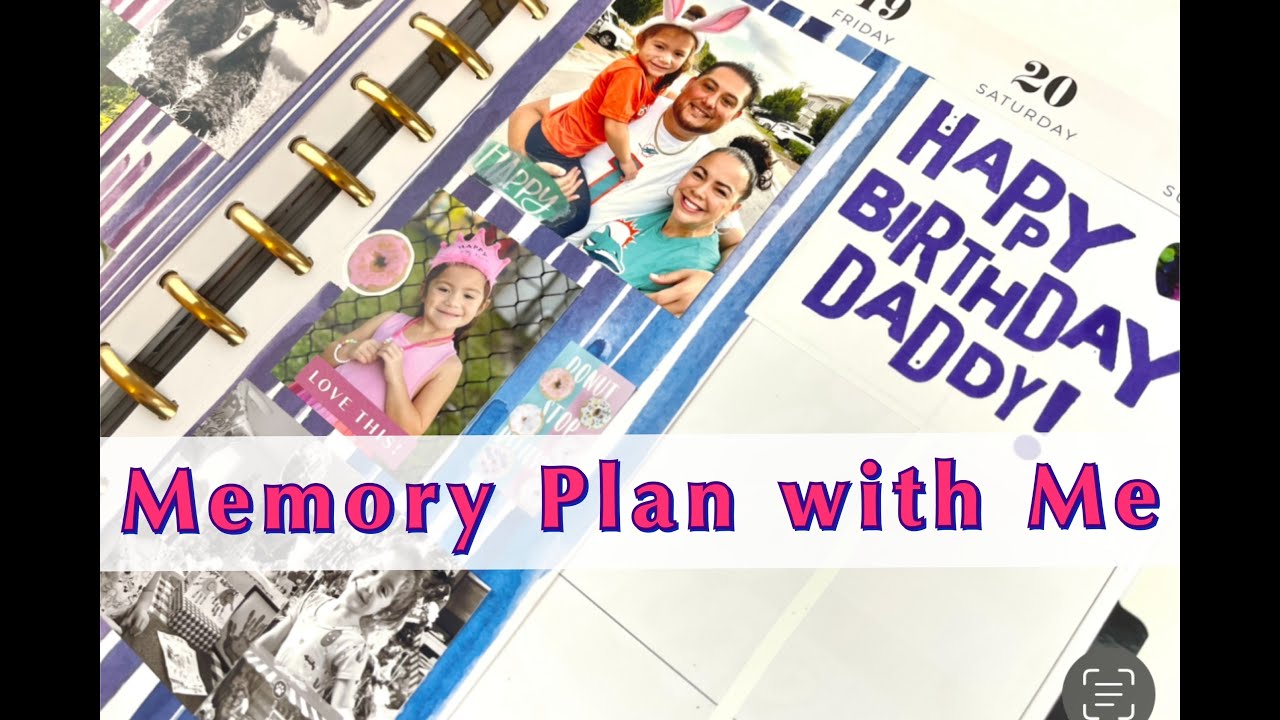 Memory Plan with Me: 2 layouts - YouTube