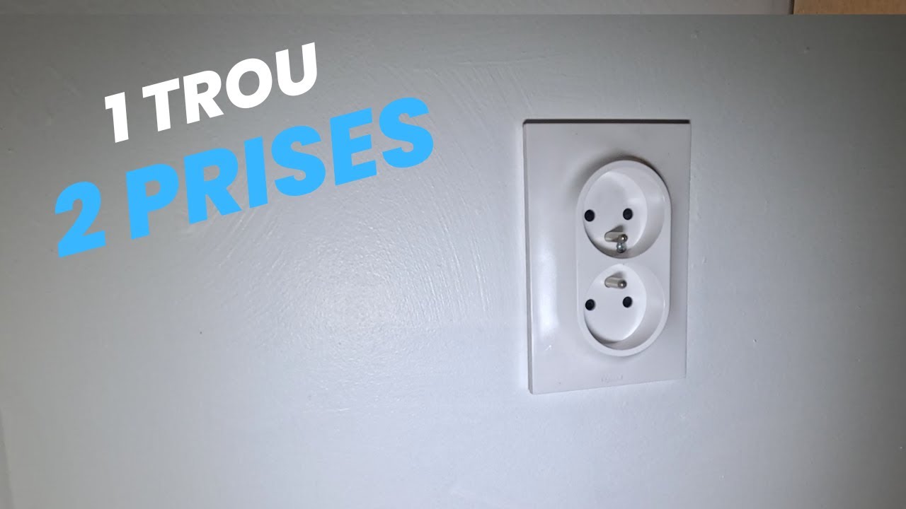Installer une prise double Legrand Neptune dans un emplacement simple ...