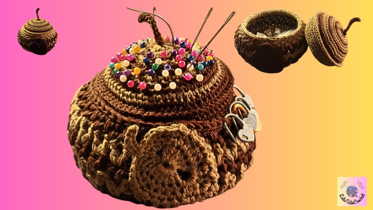 Vous allez l’adorer Pot pique aiguilles au crochet / Tutorial pas à pas ...