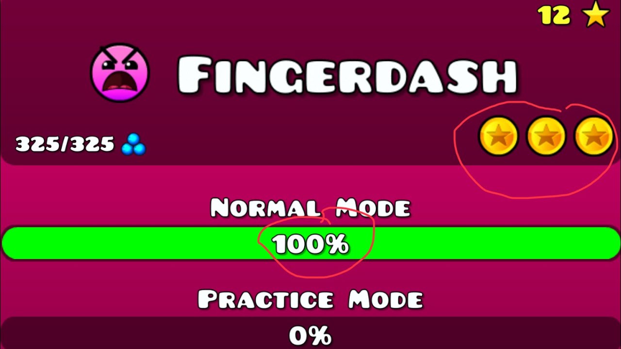 I finally got the 3rd coin in fingerdash - YouTube