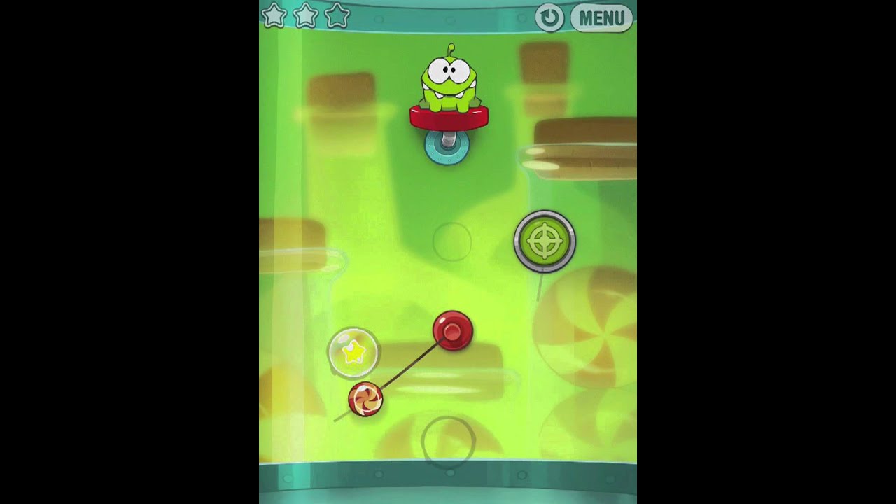 Cut the Rope Experiments 3-24 Walkthrough Sticky Steps - YouTube