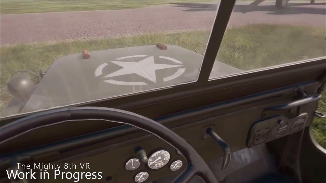 The Mighty 8th B17 VR Devblog 1 - Driving to the Hardstand WIP - YouTube