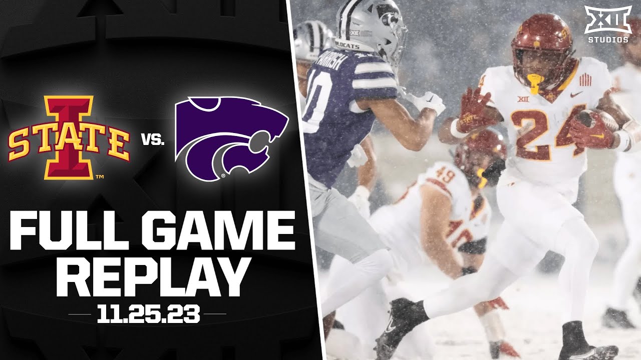 Iowa State vs. Kansas State 2023 Snow Game (11.25.23) | Big 12 Football ...