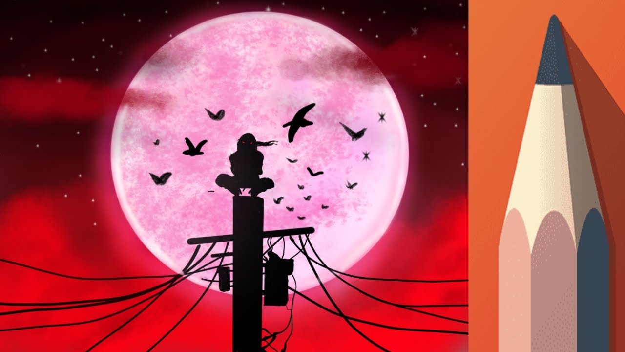 ITACHI BLOOD MOON DRAWING IN AUTODESK #DRAWING #AUTODESK - YouTube