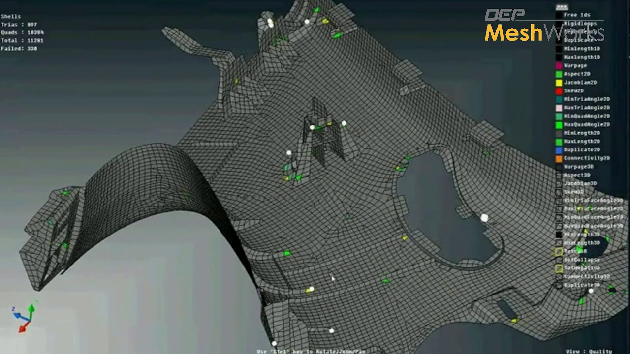 Quality Correction using DEP MeshWorks - YouTube