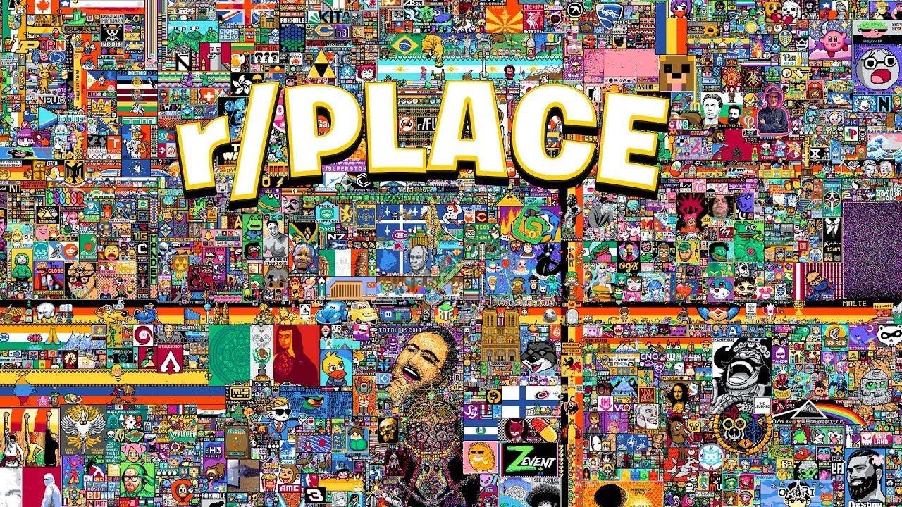 r/Place Full 2022 Timelapse - in 10 minutes - YouTube
