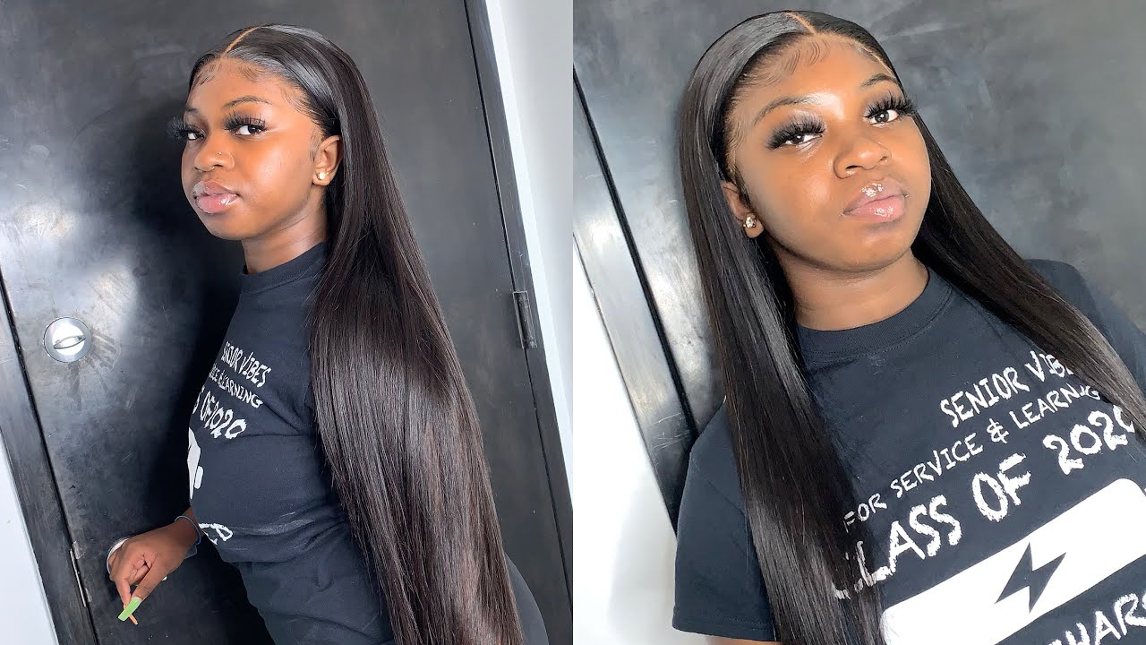 36” FLAWLESS FRONTAL SEW IN INSTALL| MY FIRST SEW IN EVER from Start to ...