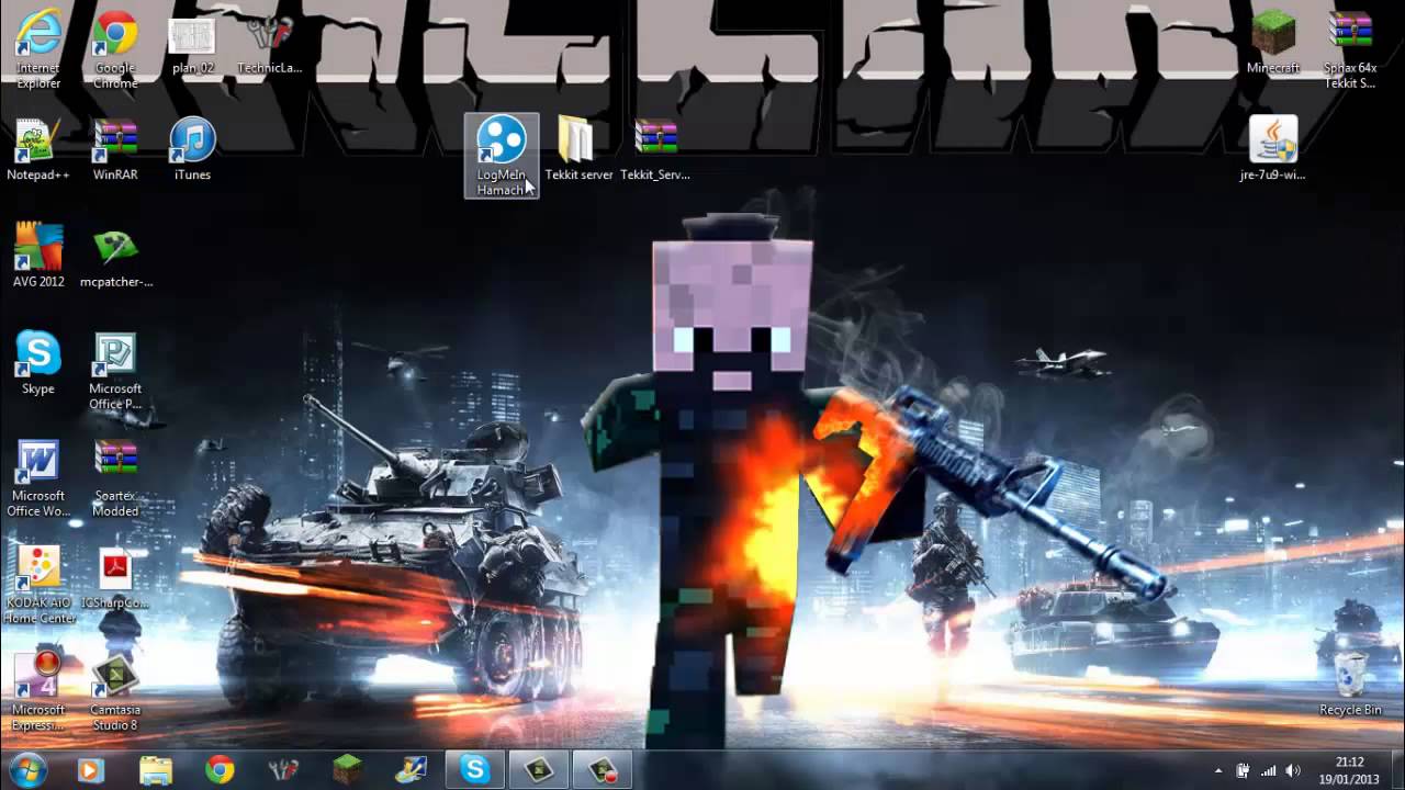 How to make a Tekkit Server with Hamachi - YouTube