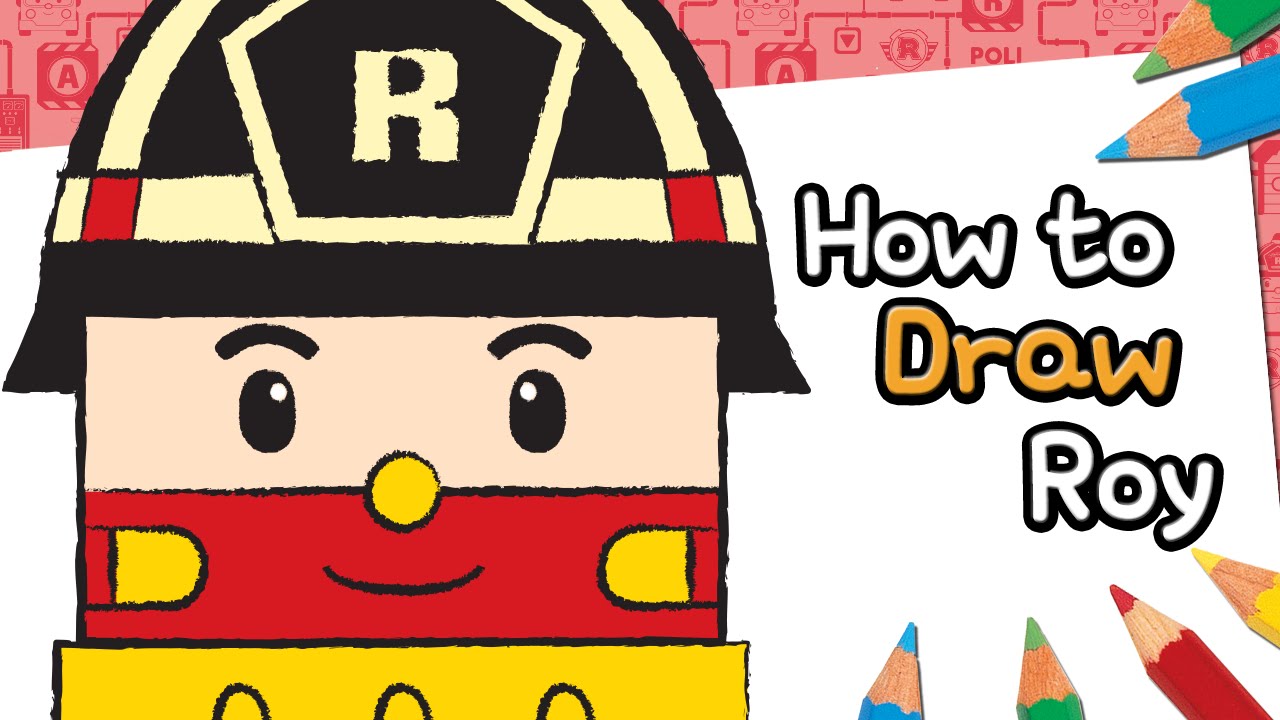 #02. How to Draw Roy | Robocar Poli - YouTube
