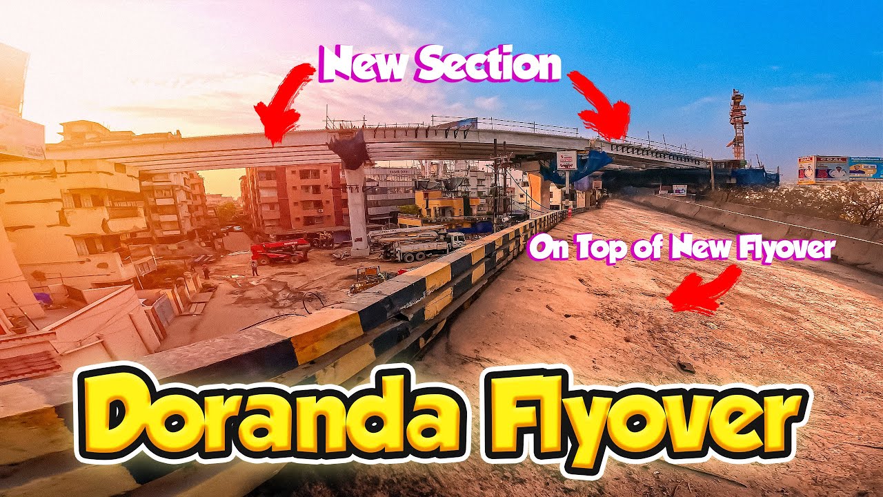 New Work Progress at Kantatoli Chowk to Doranda Flyover Construction ...