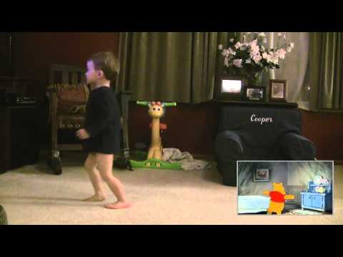 Cooper doing Winnie the Pooh Exercises.m4v - YouTube