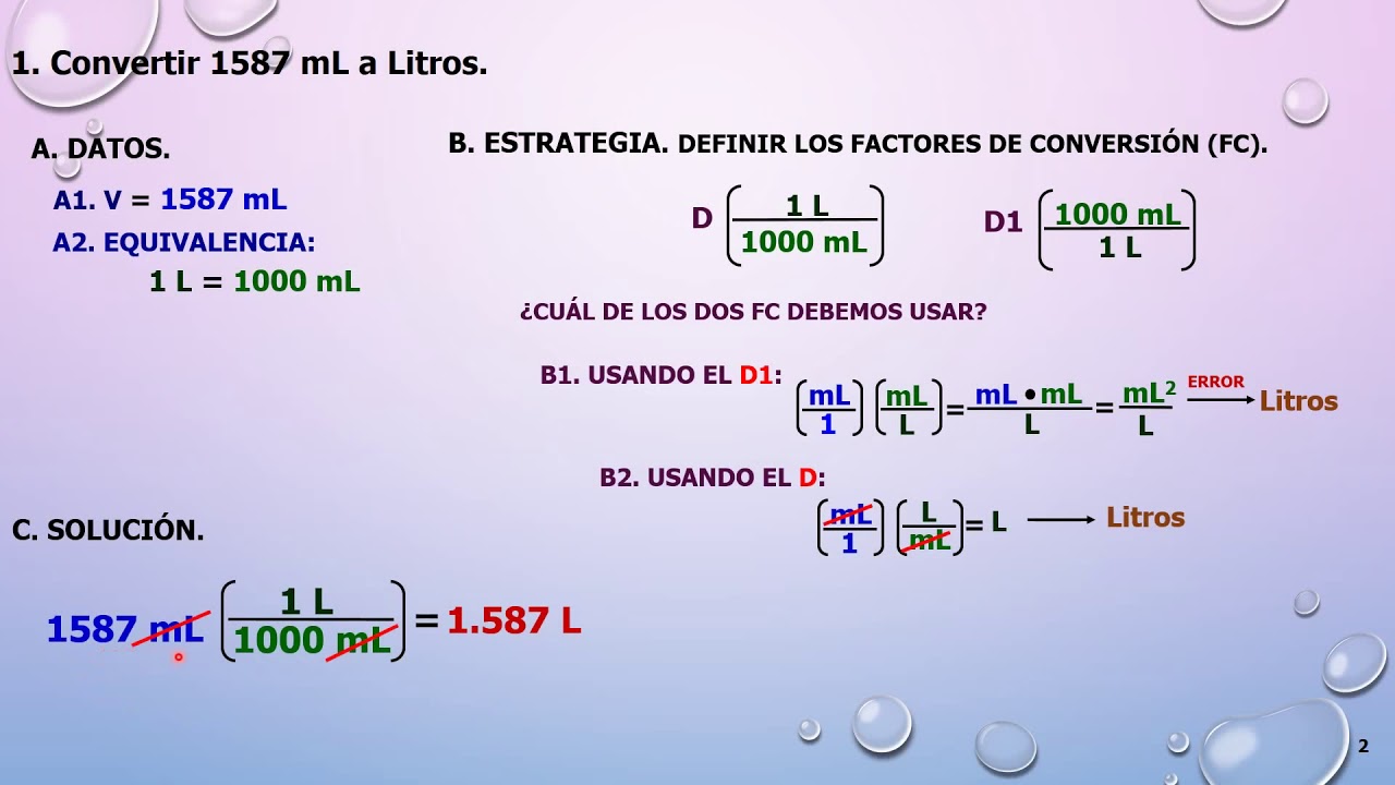 Factor de Conversión: Conversión de Unidades de Volumen. - YouTube