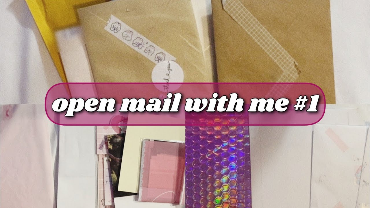 open kpop mail with me : #1 | opening up photocard purchases ♡ - YouTube