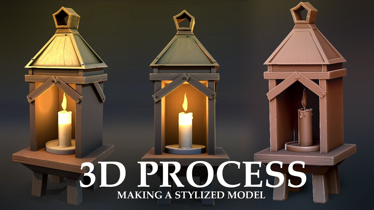Stylized Candle Pagoda with Autodesk Maya 2024, Zbrush, Substance 3D ...