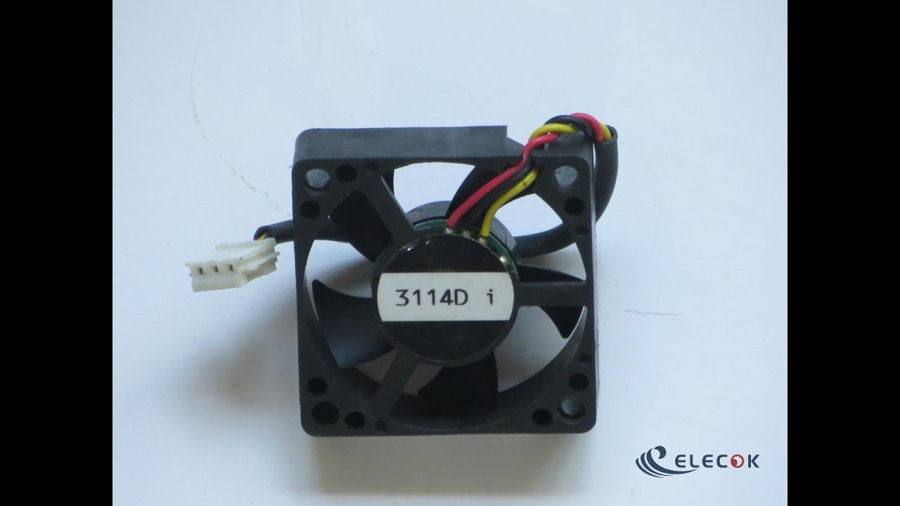 D03P-12TS3 01B 12V 0.09A 3 Wires Cooling Fan - YouTube