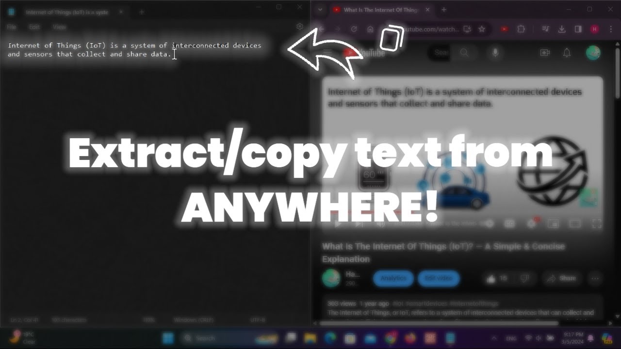 How to Extract/Copy Text from ANYWHERE! - YouTube
