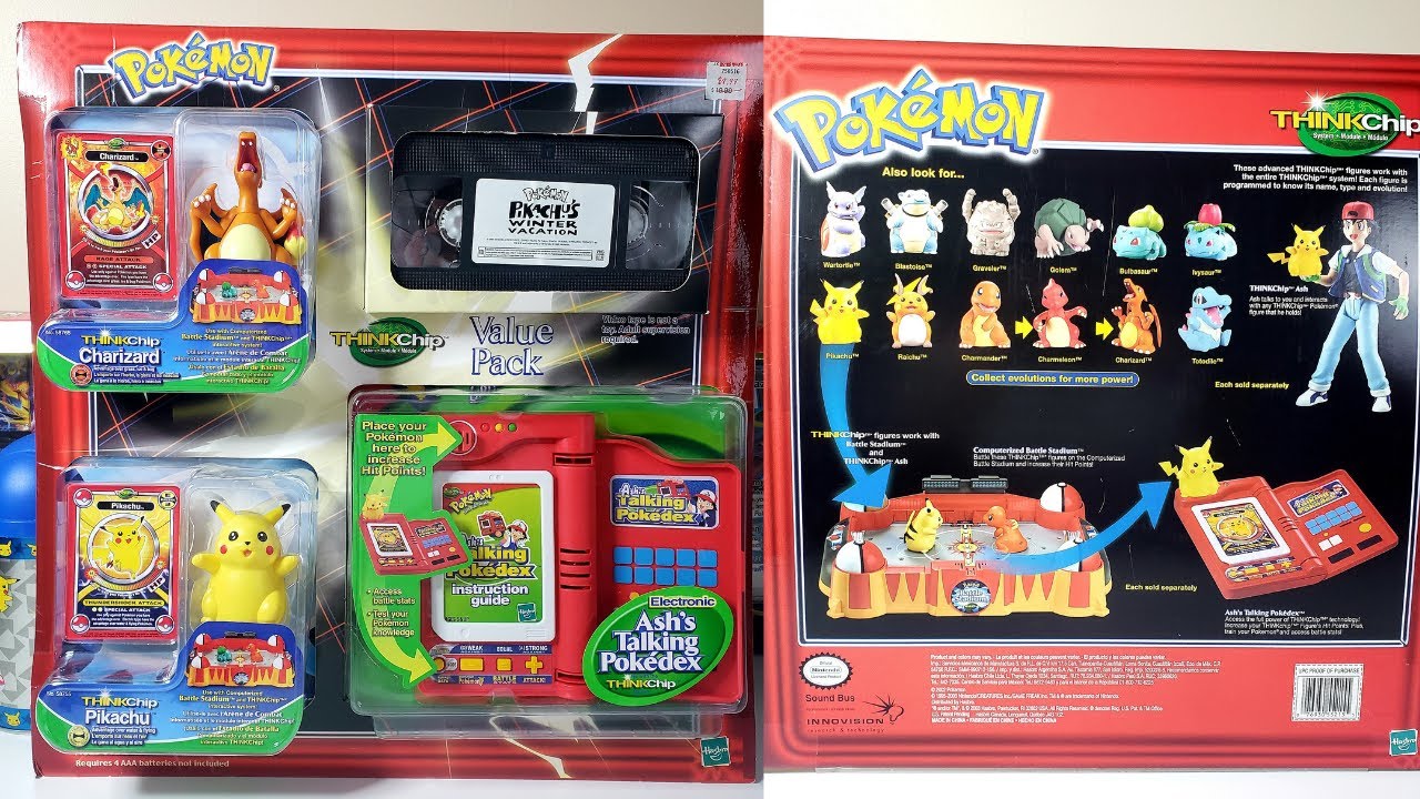 VINTAGE POKEMON HASBRO THINK CHIP LOT FROM KBTOYS - YouTube