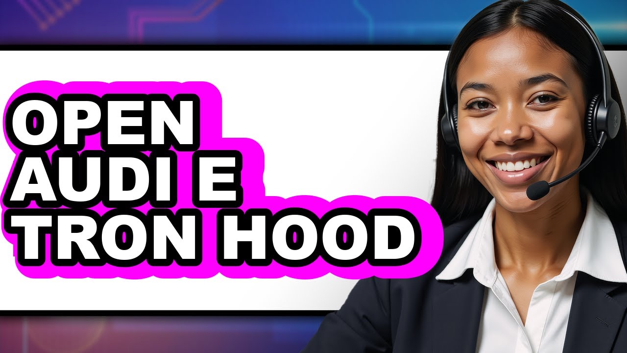 How to Open Audi E-Tron Hood (UPDATED) - YouTube