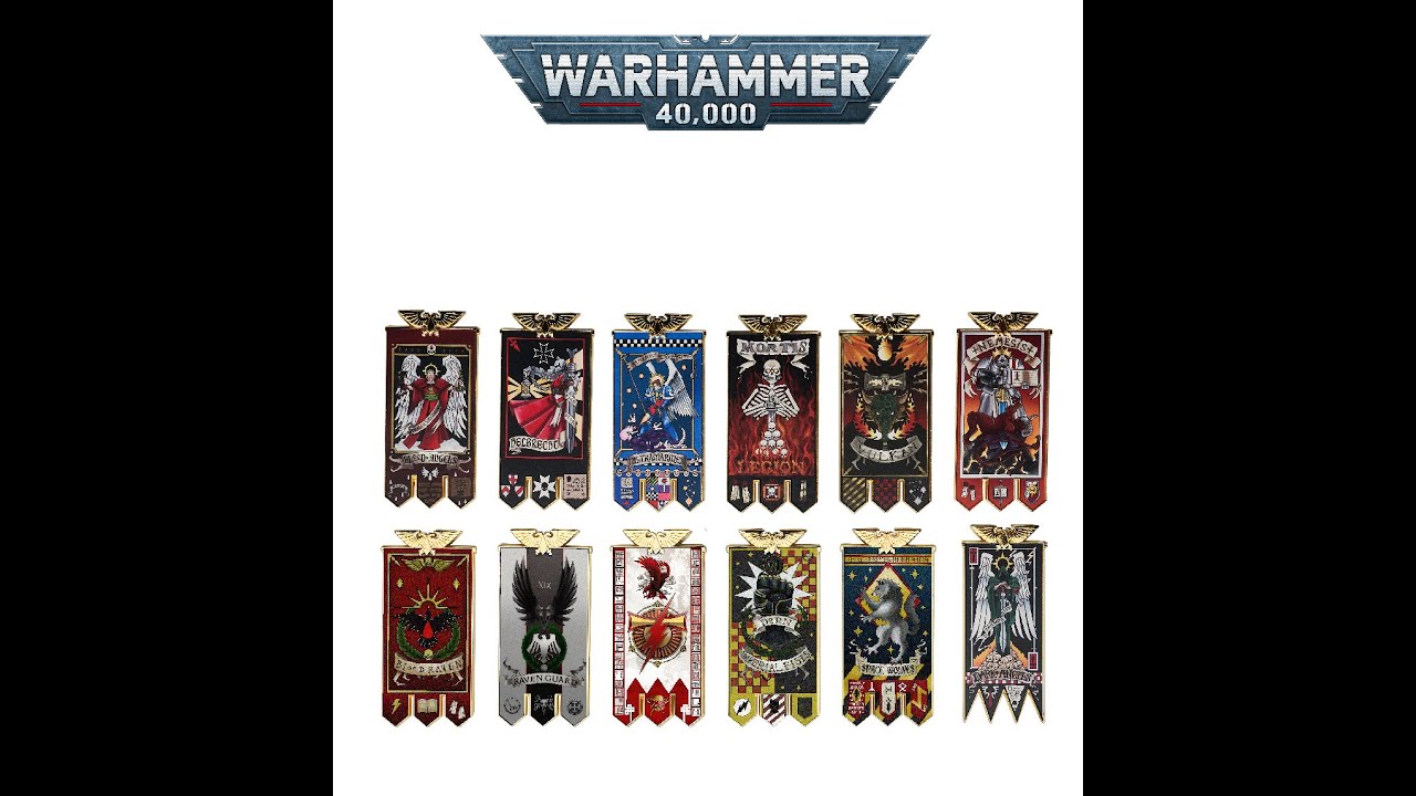 Starforged Space Marines Chapter Banner Collection Refrigerator Magnet ...