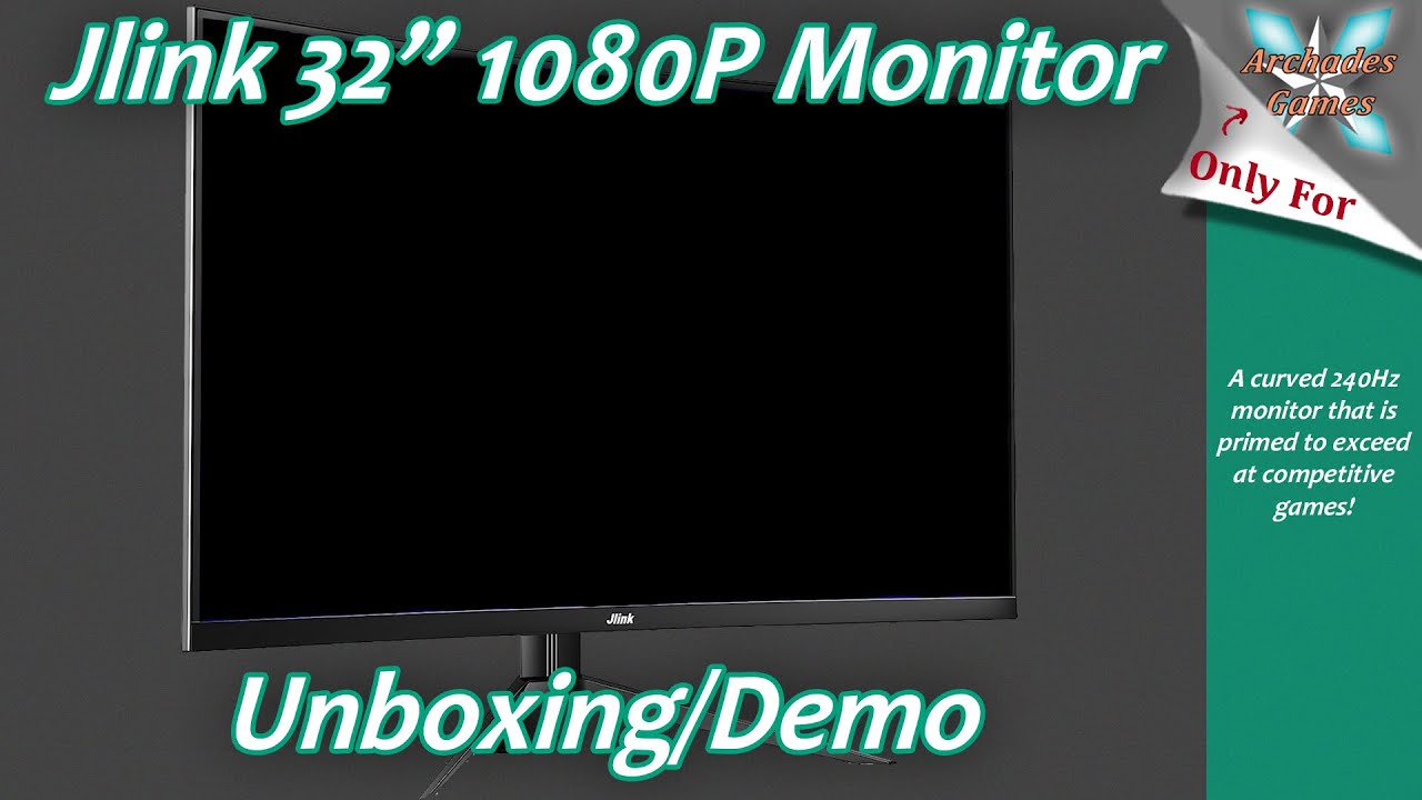 Jlink 1080P 240Hz Monitor Unboxing - YouTube