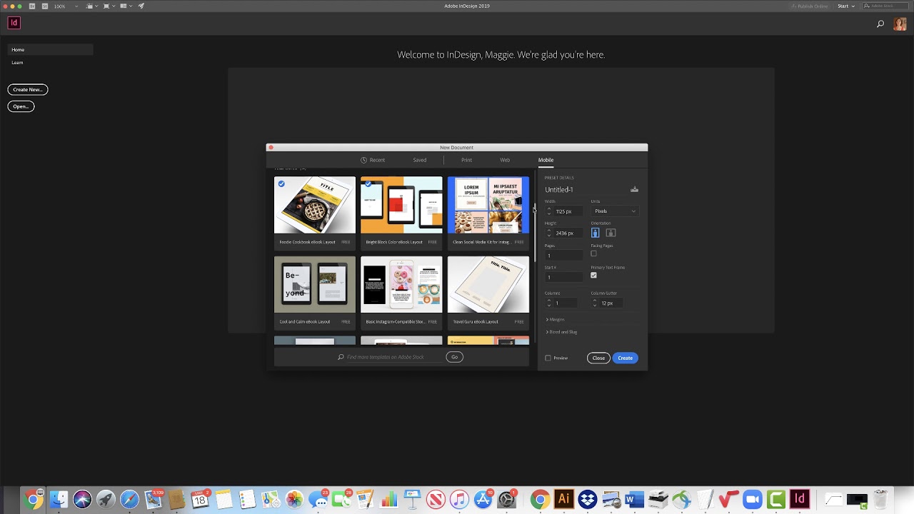 Setting Up Your Workspace in InDesign for viewing on the Web/On an ...