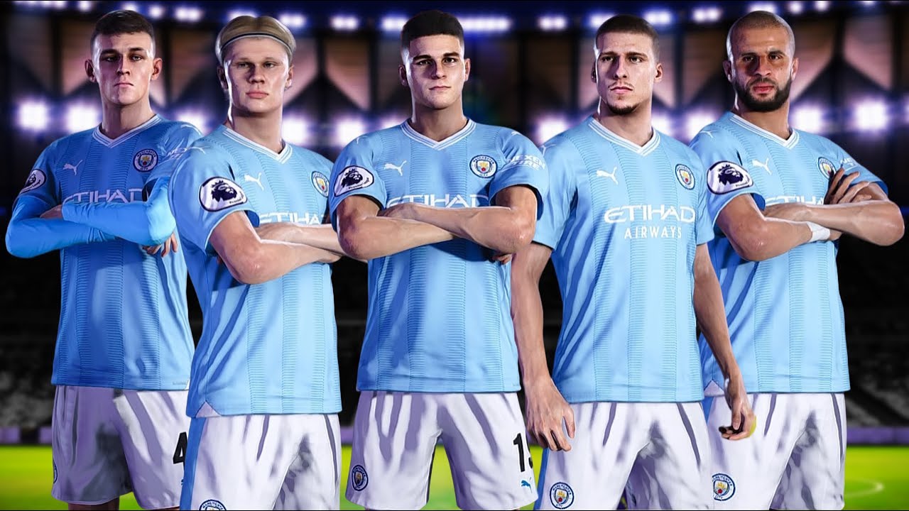 Manchester City PES 2021 elenco 100% atualizado - YouTube