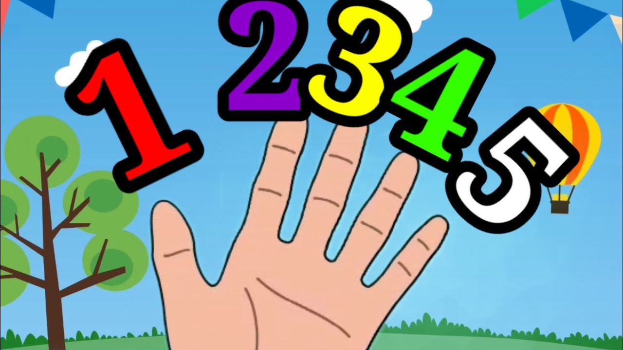 12345 Number Finger Family kids song | Learn 1 to 5 Number with finger ...