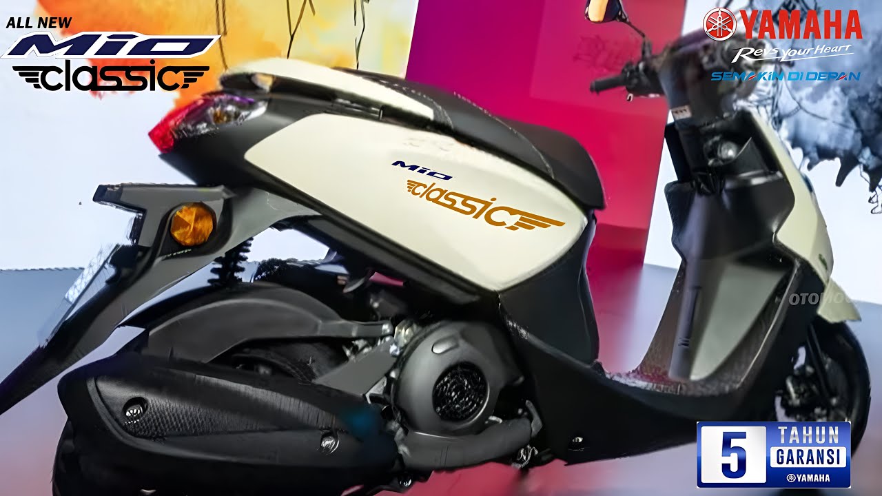 KEREN 🔥 YAMAHA LUNCURKAN SKUTIK RETRO BARU LAGI | YAMAHA MIO RETRO ...