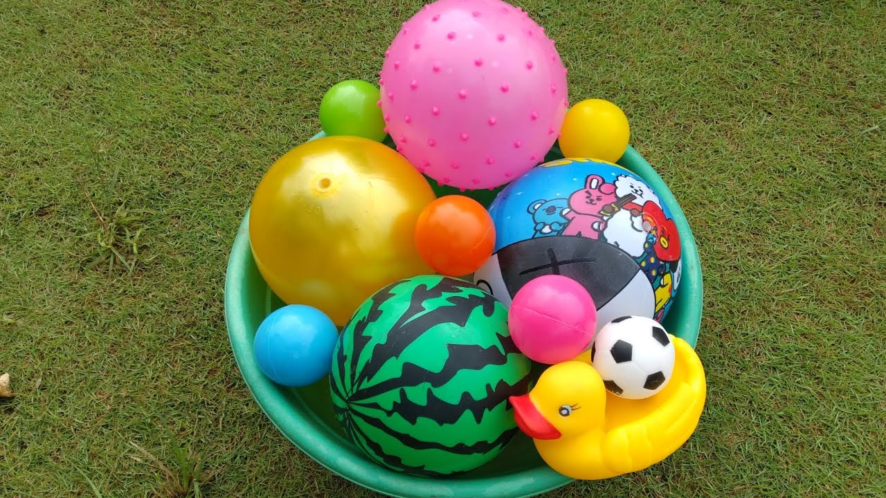 woww!! menemukan bola karakter,bola warna,bola semangka,bola duri,bola ...