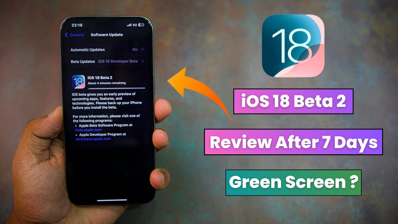 iOS 18 Beta 2 Review after 7 Days | Green Screen is Back ? | Battery ...