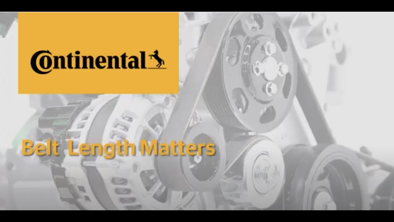 Belt Length Matters by Continental - YouTube