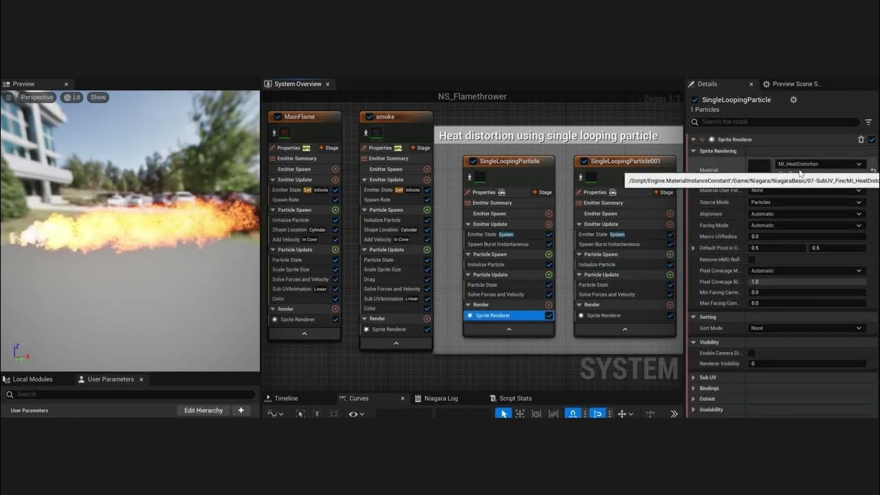 Unreal Engine (5.3) Heat Distortion Material - YouTube