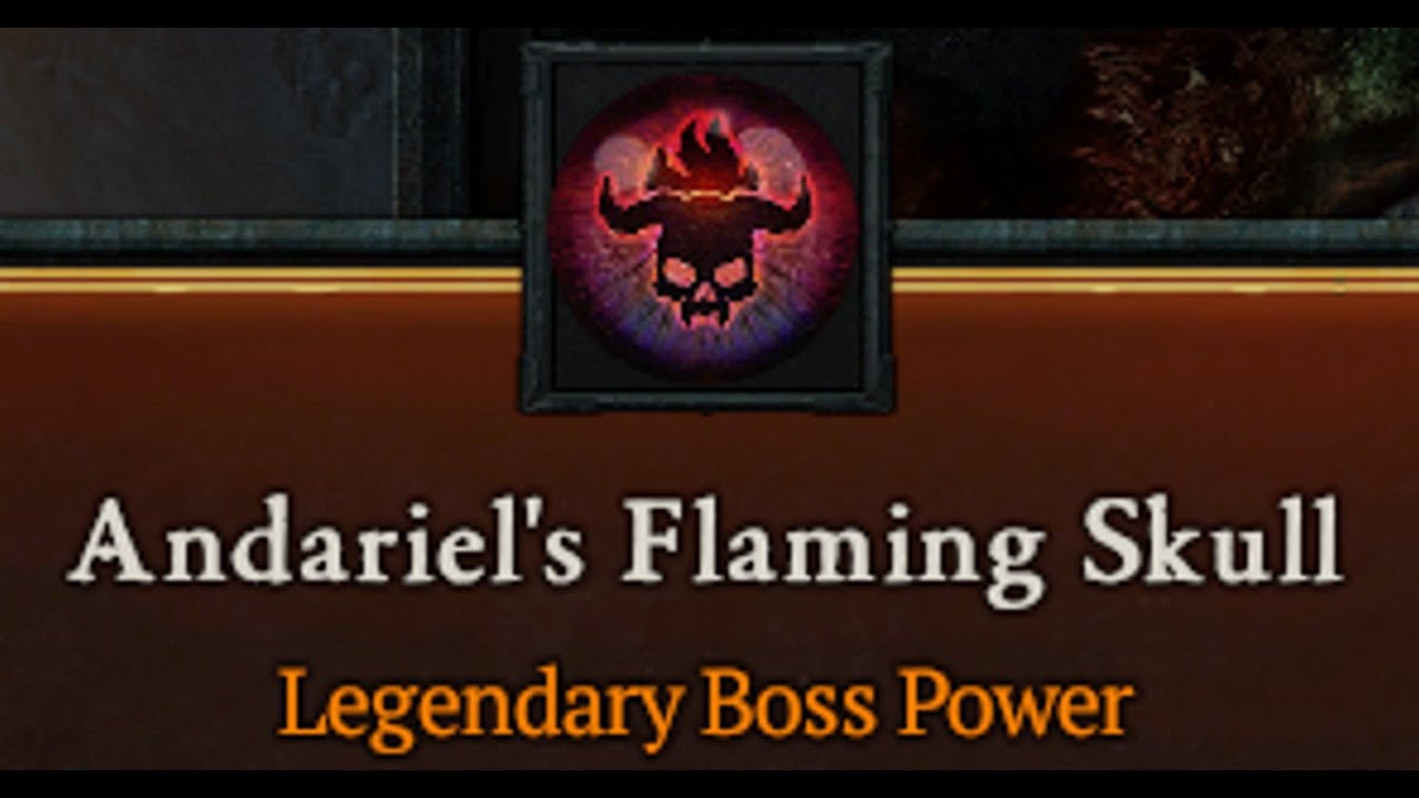 Andariel's Flaming Skull | skill showcase | Diablo 4 | season 8 | boss ...