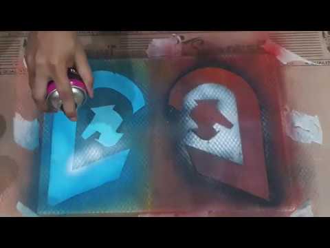 Amazing Design With SPRAY Color - YouTube