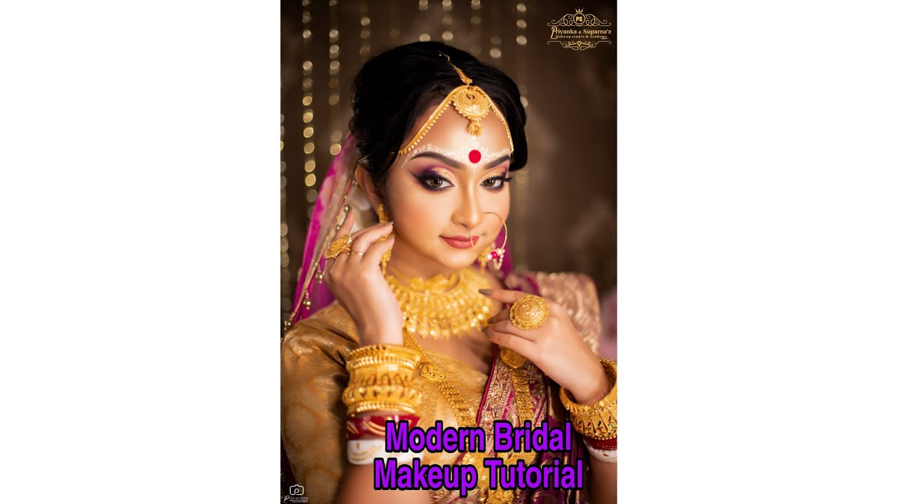 Step by Step Modern Bridal Makeup Tutorial - YouTube