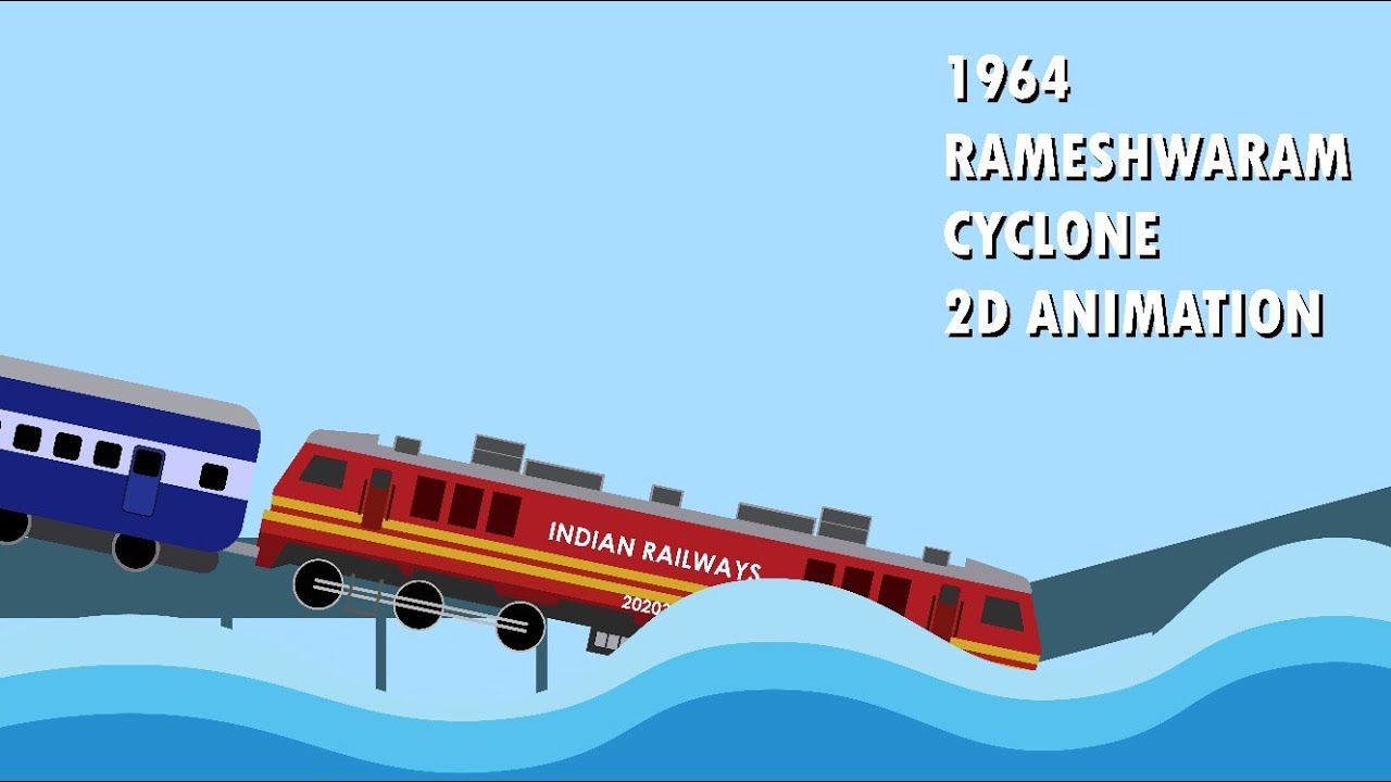 1964 RAMESWARAM CYCLONE TRIBUTE 2D ANIMATION WORK - YouTube