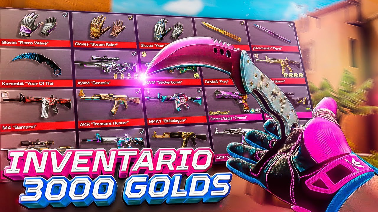 INVENTÁRIO COMPLETO PARA UM INSCRITO COM 3000 GOLDS NO STANDOFF 2 ...