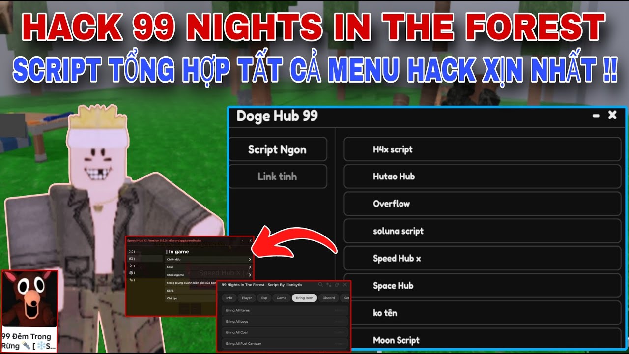 Cách Hack 99 Nights In The Forest - Script Tổng Hợp Tất Cả Menu Hack ...