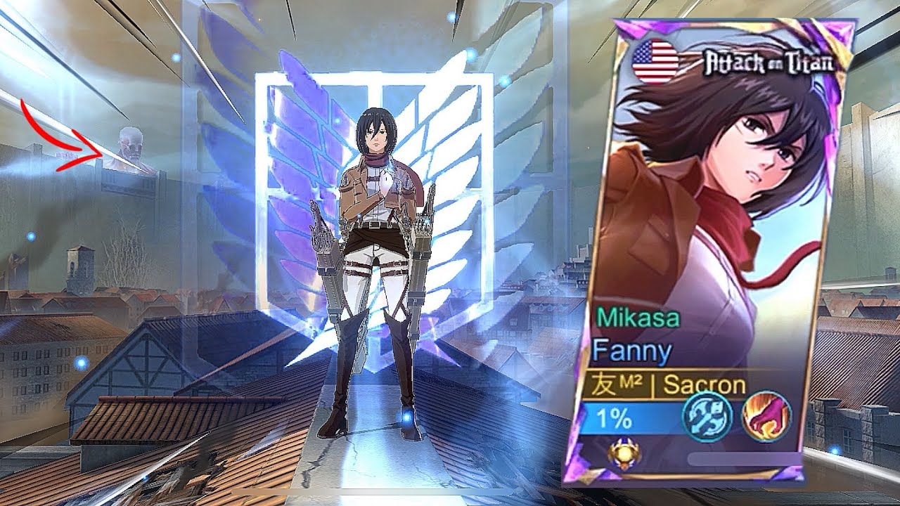 MI NUEVA SKIN FANNY MIKASA ACKERMAN | FANNY GAMEPLAY | MLBB - YouTube