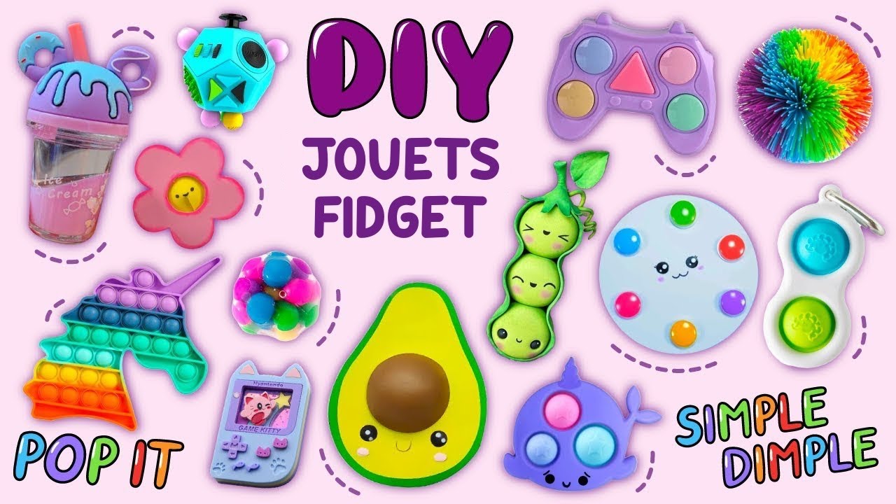16 IDEES DE JOUETS FIDGET FACILES #fidget - YouTube