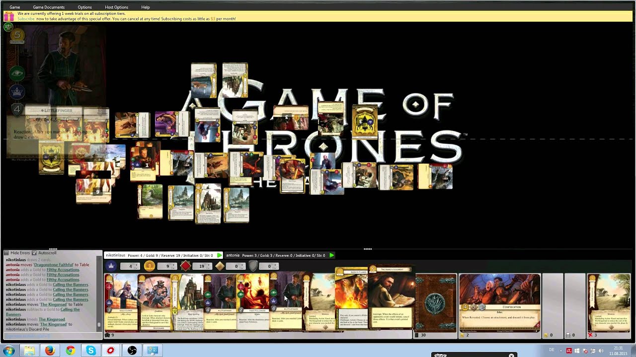 Octgn Turnier 2. Ed Round 1 - YouTube