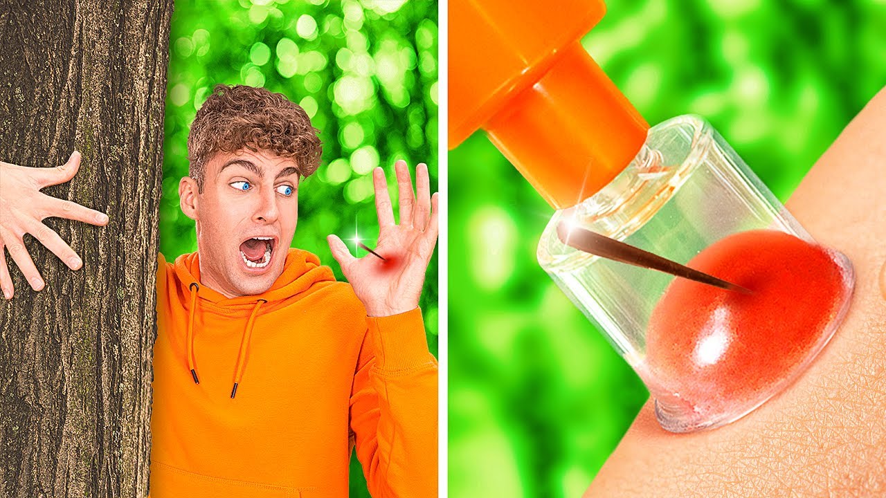 COOLEST CAMPING GADGETS AND HACKS || Funny 24 HOUR Forest Survival ...