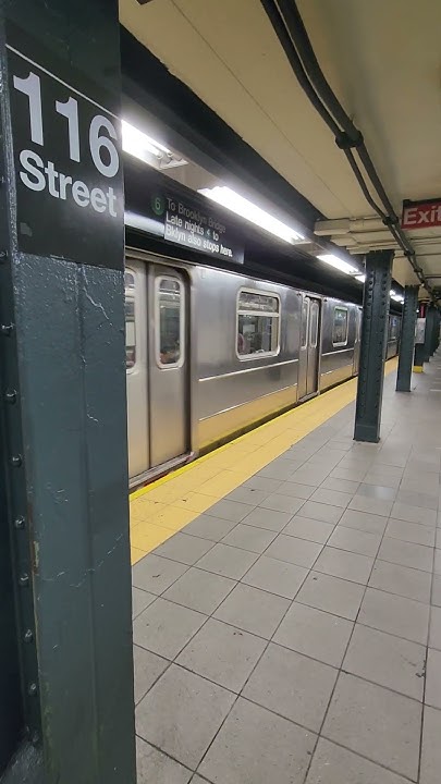 6 Train Leaving 116th St #nyctsubway #mtasubway #mtatransit #mta #6train #r62a - YouTube