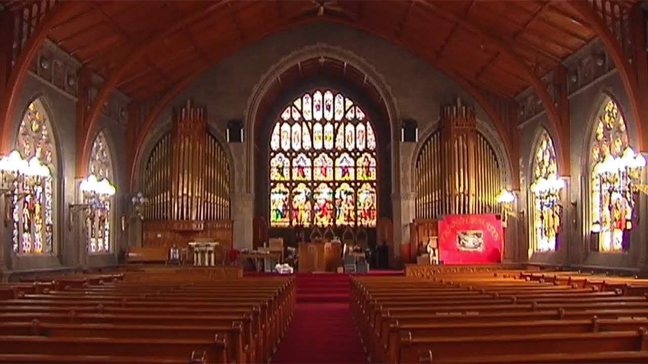 Developer helps to save condemned church in downtown Reading - YouTube