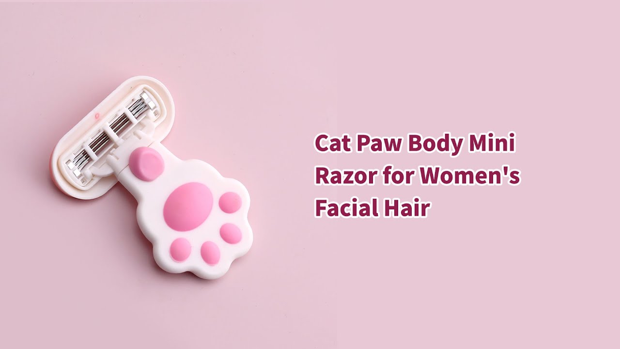 Cat Paw Body Mini Razor for Women's Facial Hair - YouTube