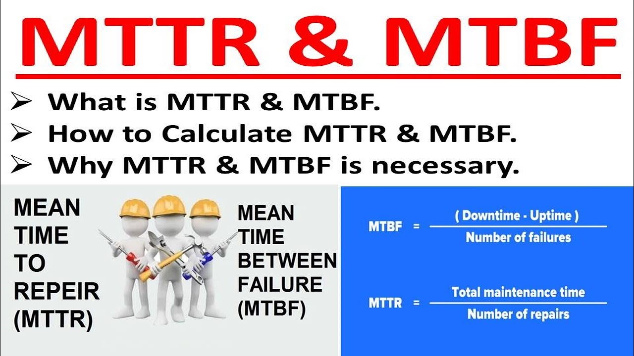 What is MTTR and MTBF ? | MTTR व् MTBF क्या है | How to calculate MTTR ...