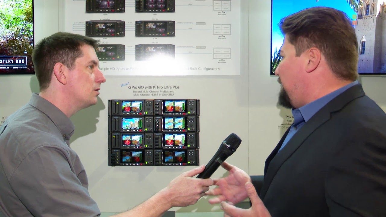 Ki Pro GO - Multi-Channel H.264 Recorder from AJA at NAB 2019 - YouTube