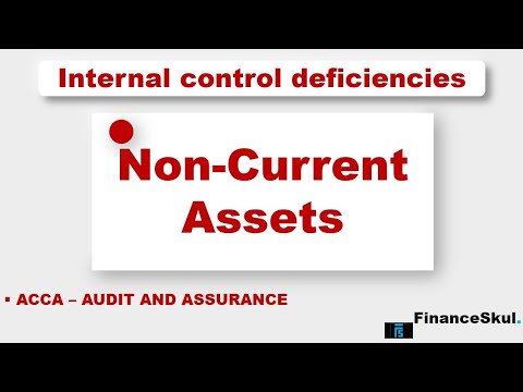 Non-current Assets | Internal Control Deficiencies | ACCA_F8 ...